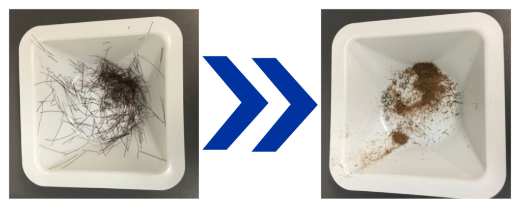 Dry Grinding Hair using the Bead Ruptor Elite